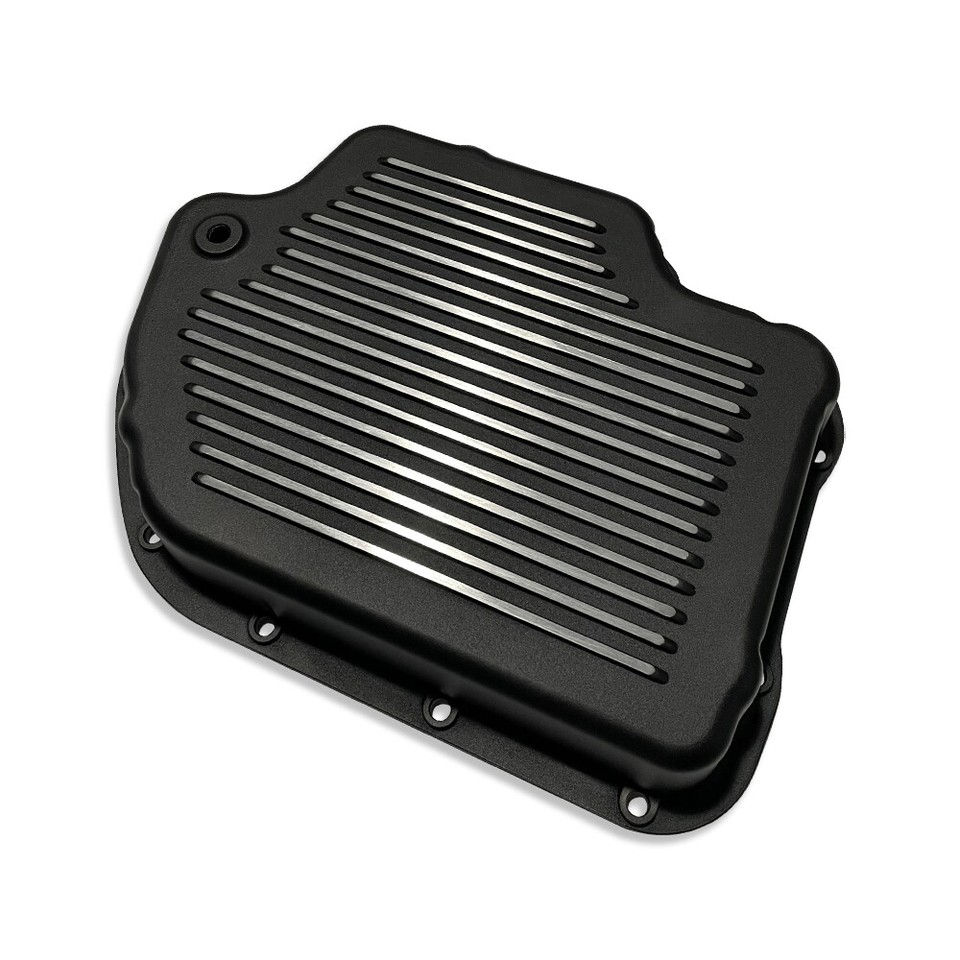 Aluminum 2 1/4" Depth Transmission Oil Pan Black Coated For GM Turbo ...