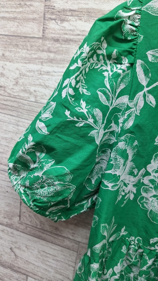 Dotti Women's Dress Size 14 Floral Green Party Cotton | eBay Australia