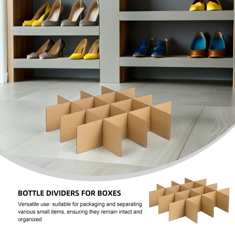 18 Pcs Cell Divider Unit Wine Boxes for Moving Plate Dividers Packing ...