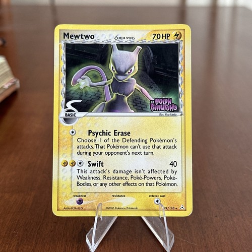 Mewtwo 24/110 Delta Species EX Holon Phantoms Reverse HOLO Pokemon Card ...