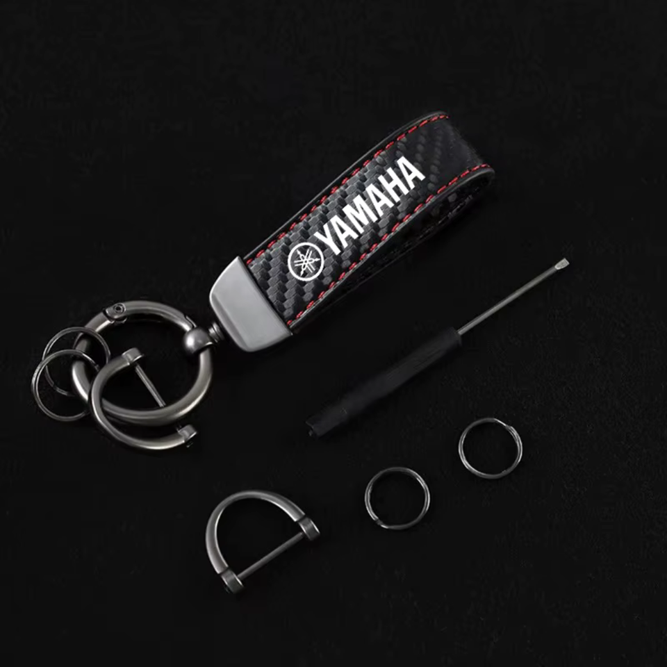 Motorbike Keyring Keychain Carbon Metal for Yamaha R1 R6 XSR MT07 R3 ...