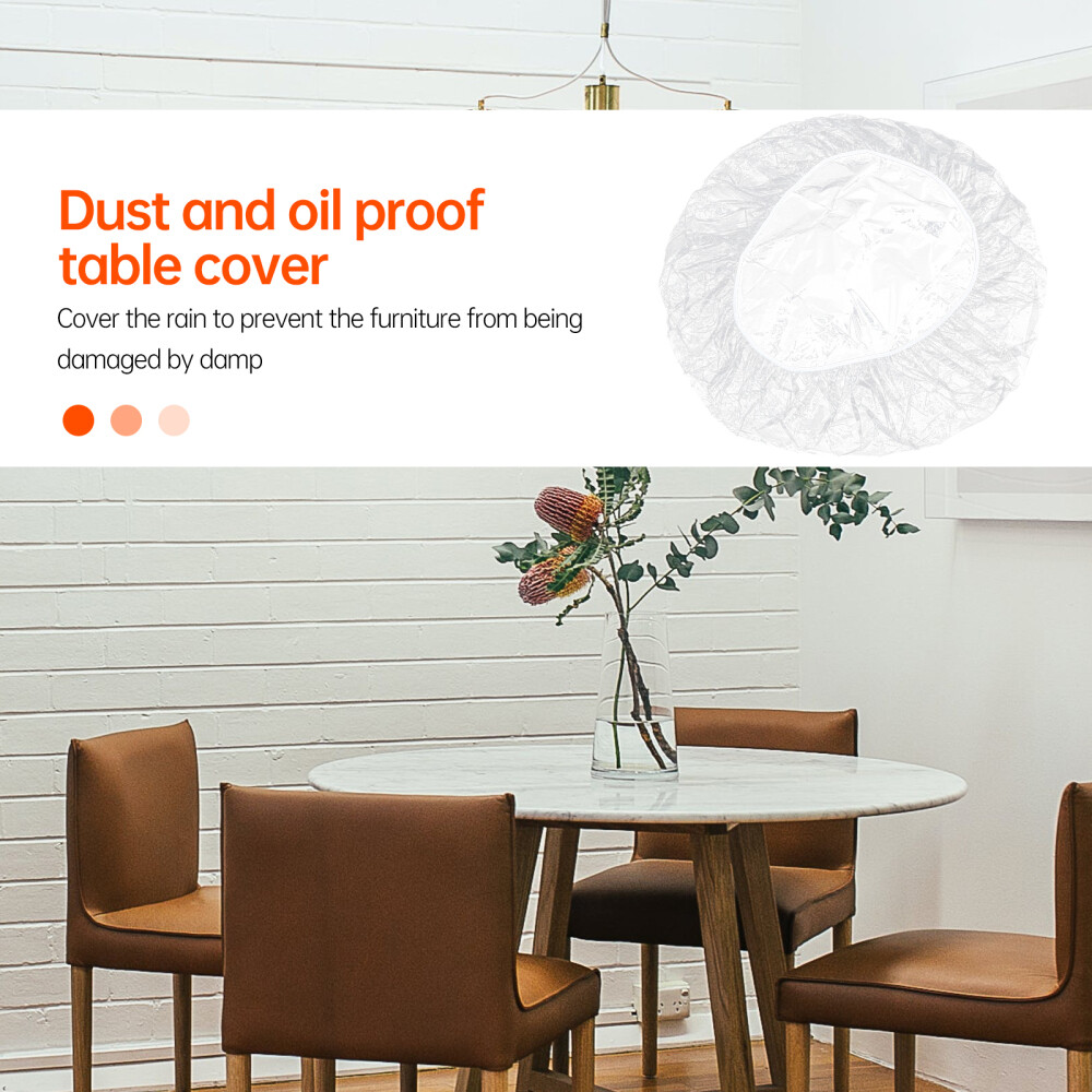 Round Table Sleeve Transparent Pvc Cover Housewarming Present ...