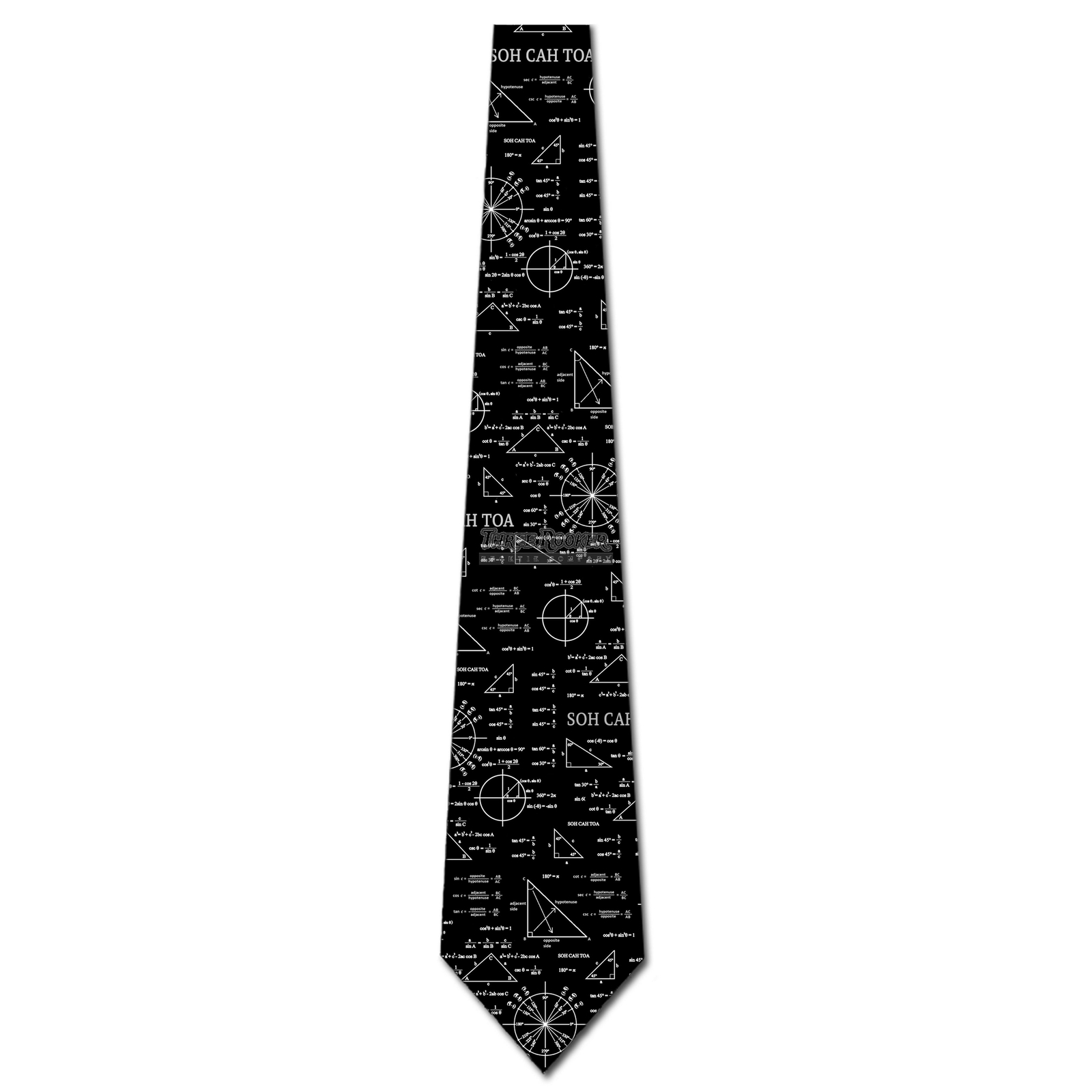Trigonometry Ties Mens Math Necktie Black Equation Tie | eBay