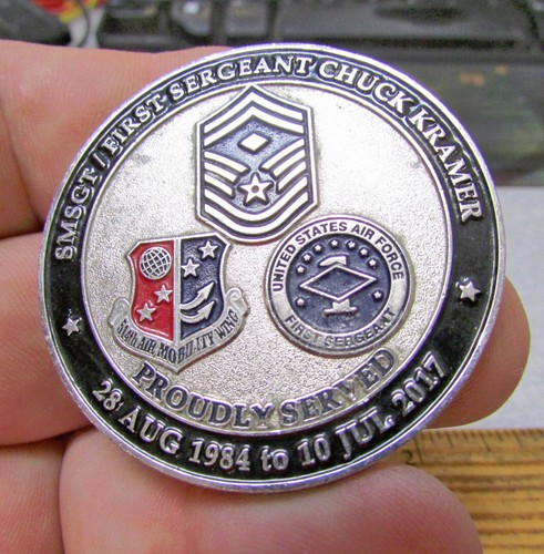 USA Air Force Sergeant Retirement coin token medallion, 2017 88th ...