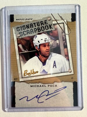 K187,952 - 2006-07 Beehive Signature Scrapbook #SSMP Michael Peca Auto ...