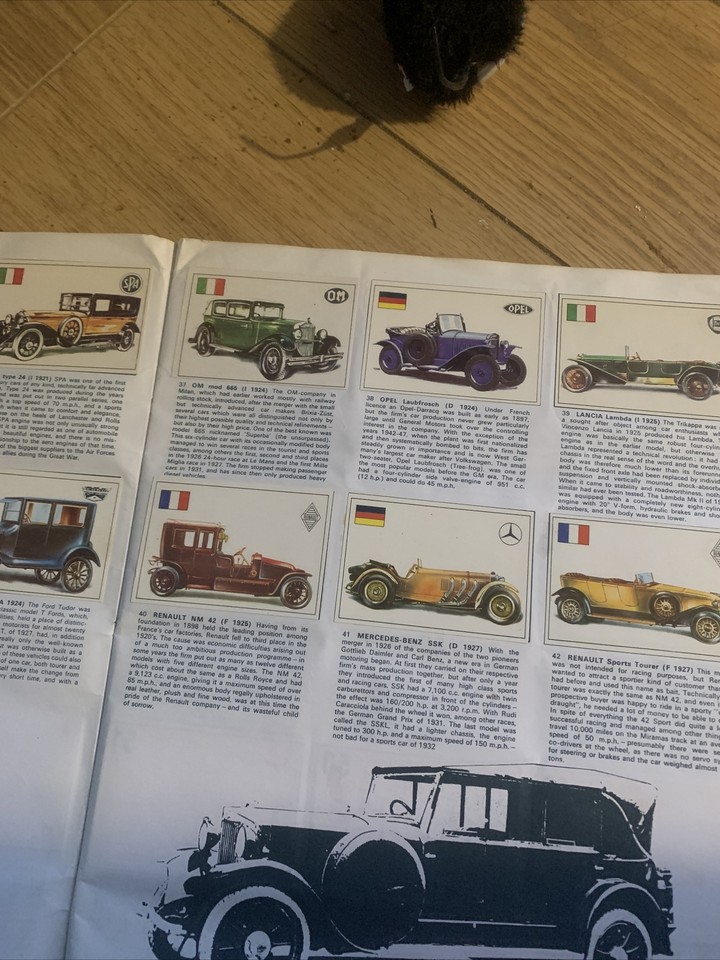 TOP SELLERS FAMOUS CARS STICKER ALBUM 1 STICKER MISSING 1970 | eBay