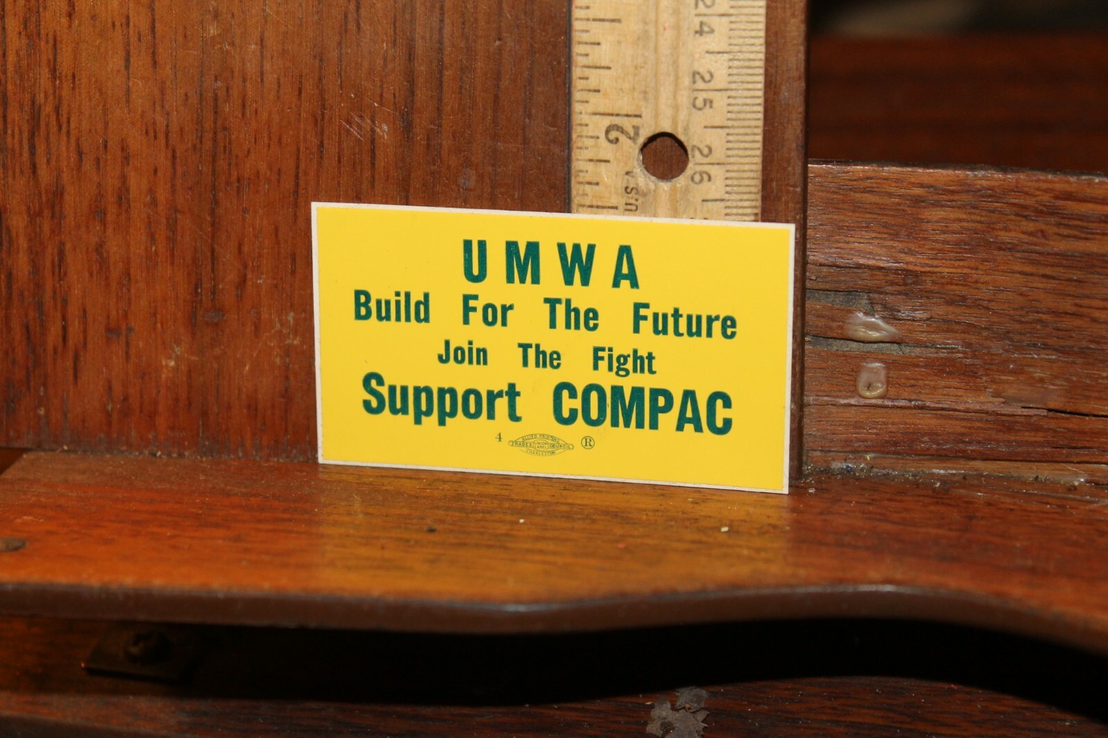 Vintage Coal Mining Decal Sticker UMWA United Mine Works America ...