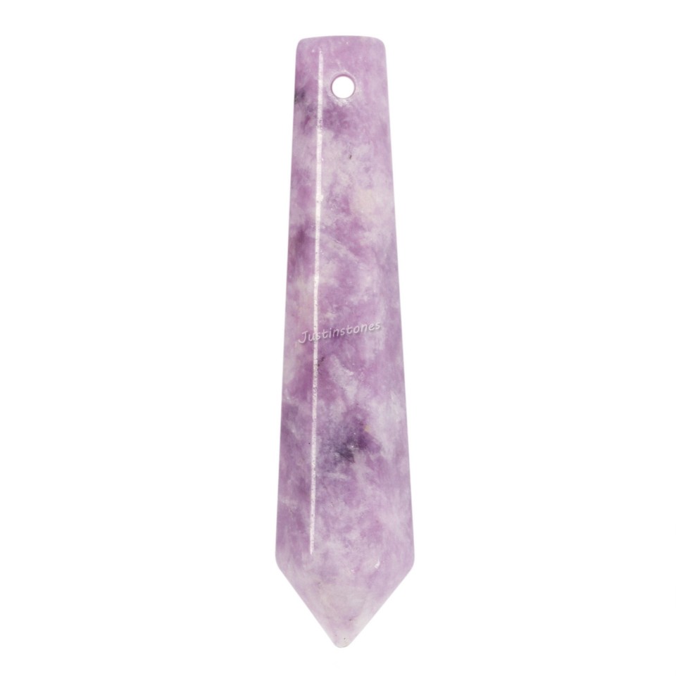 50mm Gemstone Rock Crystal healing hexagonal point chakra Reiki pendant ...