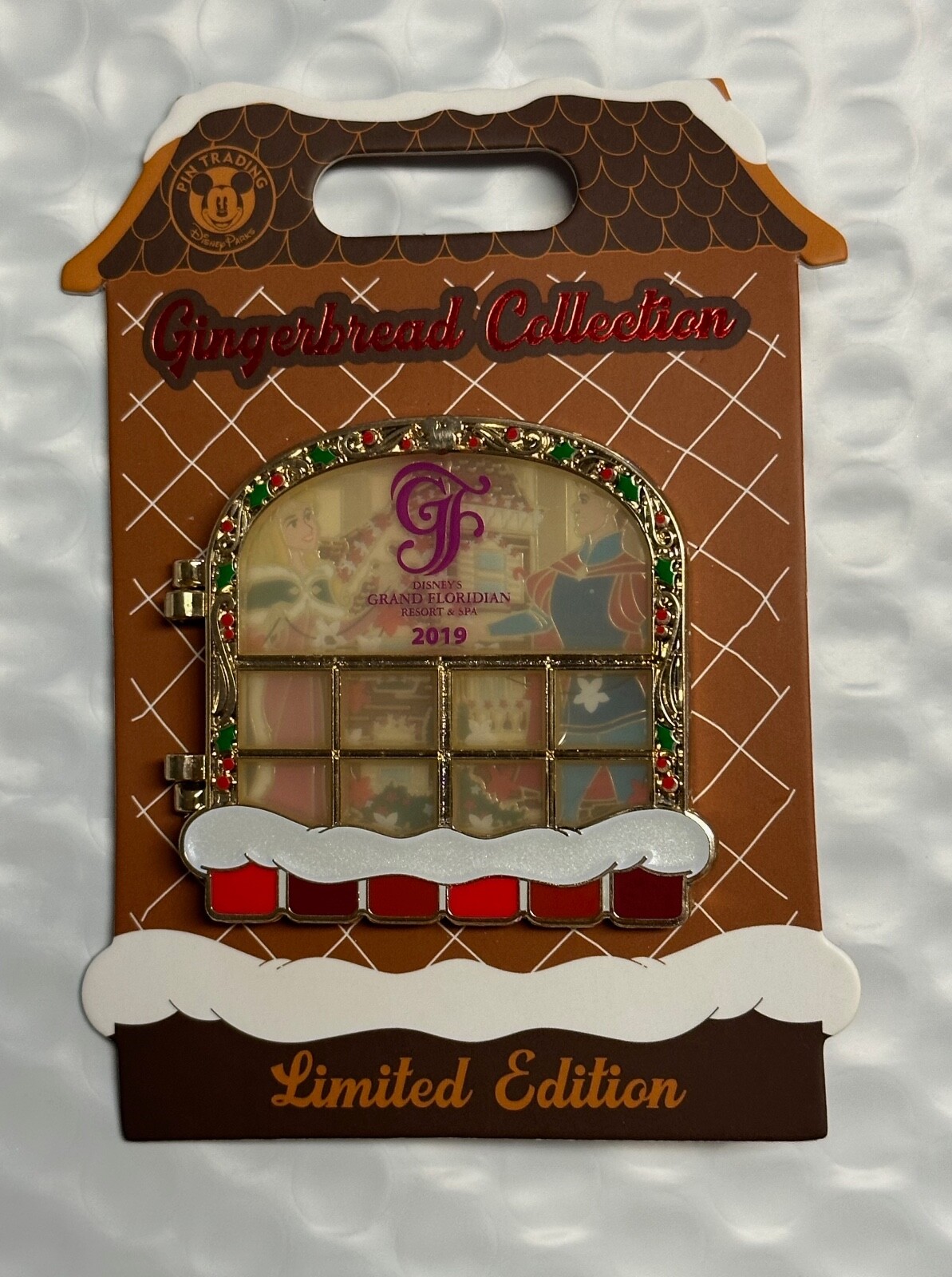 Disney Gingerbread Collection Grand Floridian Pin Aurora and Prince ...