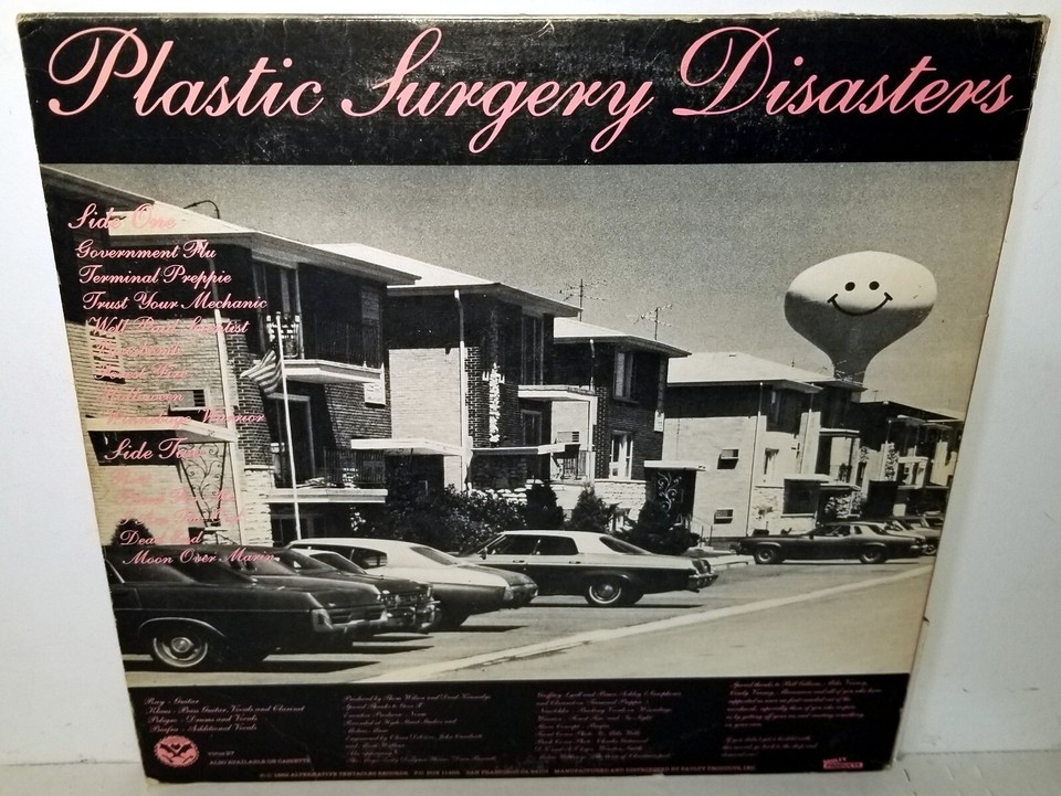 DEAD KENNEDYS Plastic Surgery Disasters LP PUNK ROCK Hardcore INSERT ...