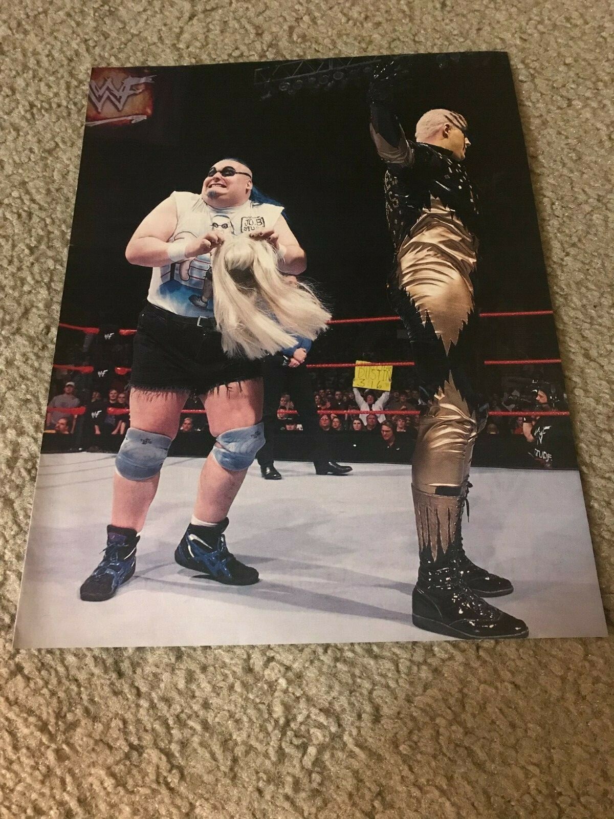 Vintage 1998 WWF GOLDUST & THE BLUE MEANIE Wrestling Pinup Photo EVW ...