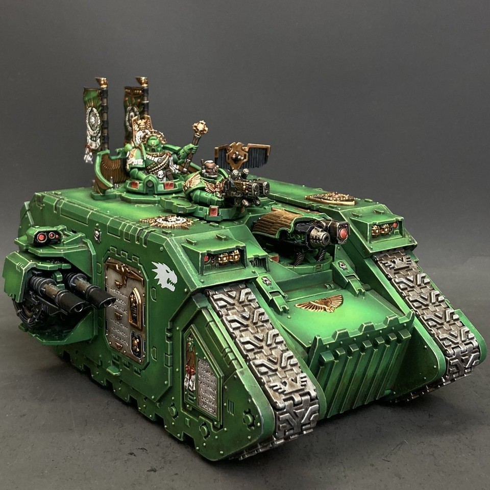 Warhammer 40K Salamanders Hq Command Tanks Sprue pro Painted Space ...