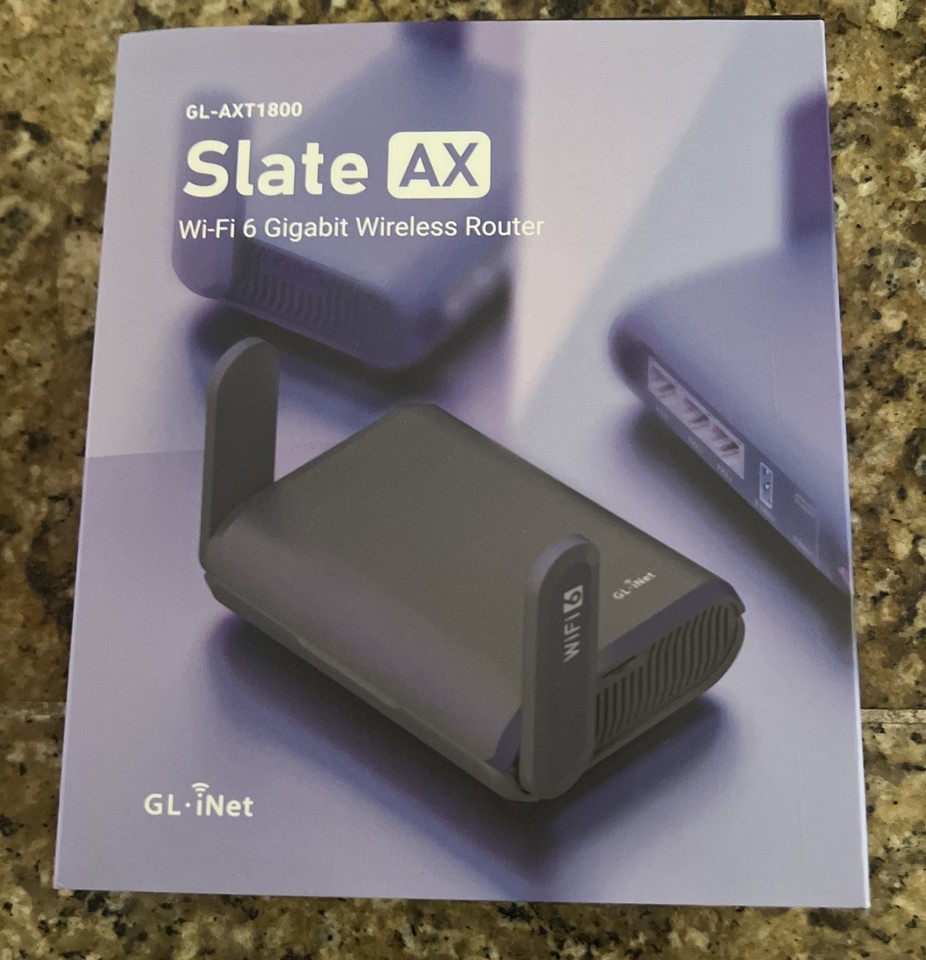GL.iNet Slate AX GL-AXT1800 Portable Wi-Fi 6 Wireless Router EXCELLENT ...
