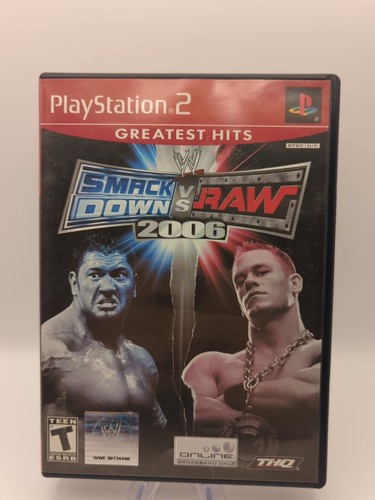 WWE SmackDown vs. Raw 2006 (Sony PlayStation 2, 2005) PS2 CIB Disc Case ...