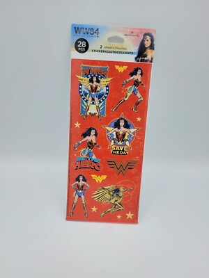 Hallmark Wonder Woman stickers 2 sheets Party Favors | eBay