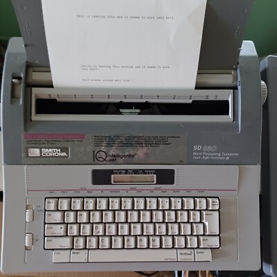 Smith Corona SD680 Typewriter Word Processor Vtg Typing Eraser ...