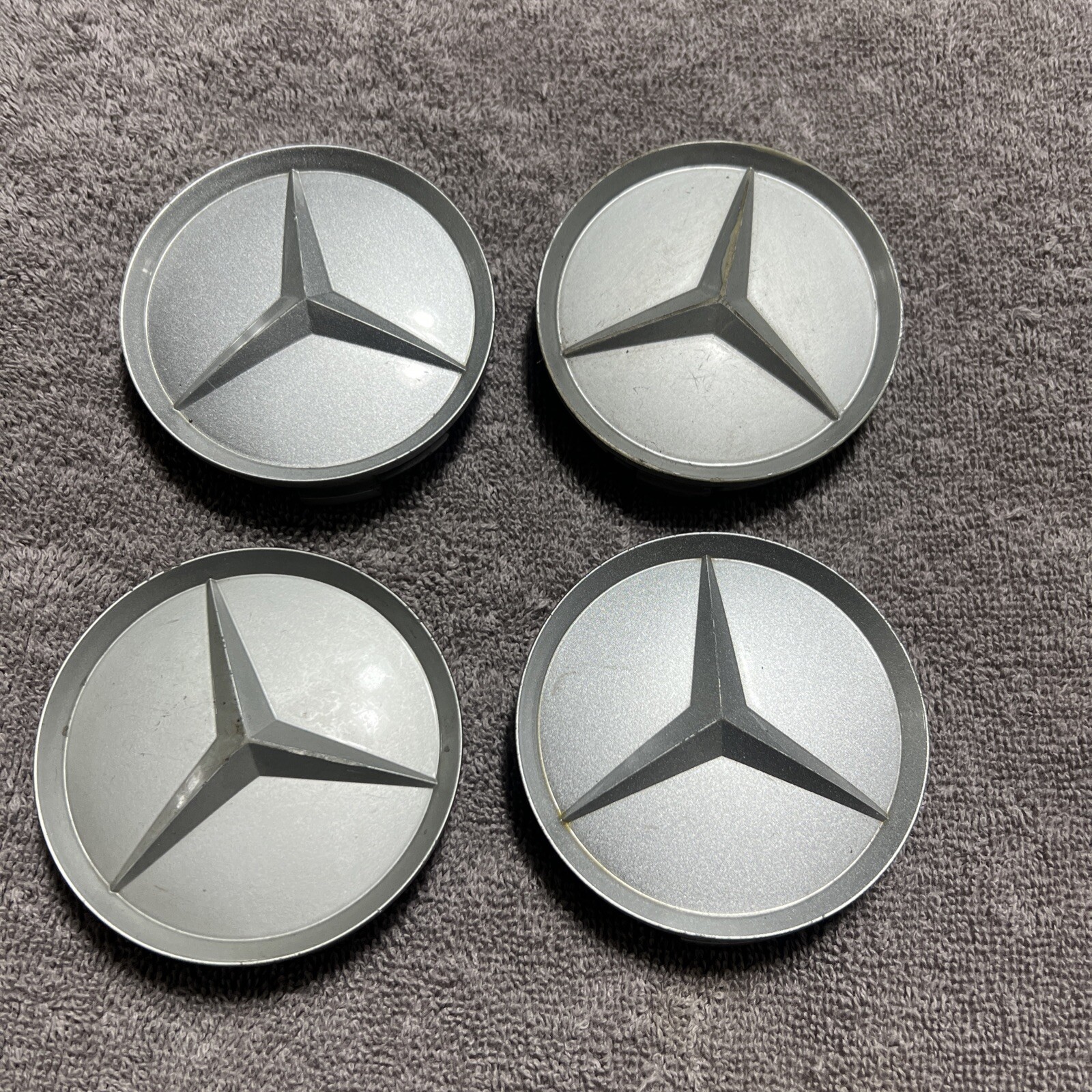 Genuine Mercedes Benz alloy wheel center caps hubcaps blemished 201 401 ...