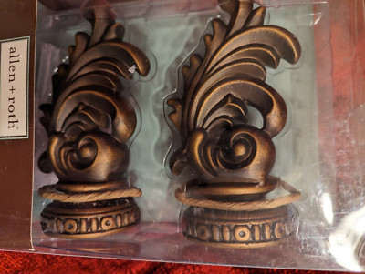 Finials Gorgeous Allen & Roth Bronze for 2 Inch Poles | eBay