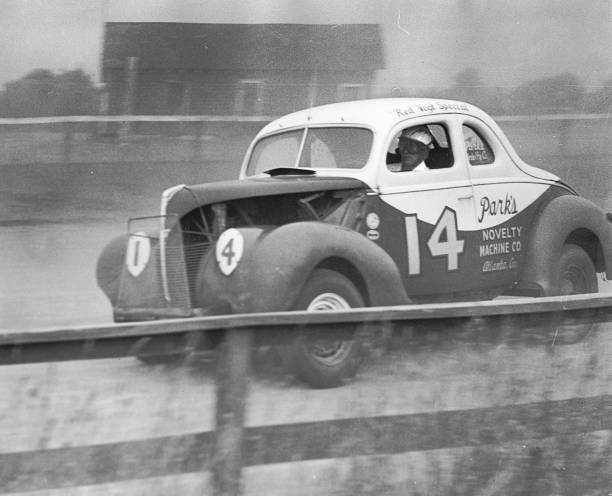 Bob Flock Atlanta GA wheel Red Vogt Special Modified stock car own- Old ...