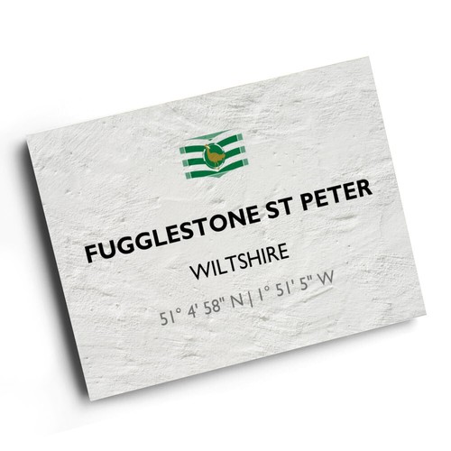 A3 PRINT - Fugglestone St Peter, Wiltshire - Lat/Long SU1031 | eBay