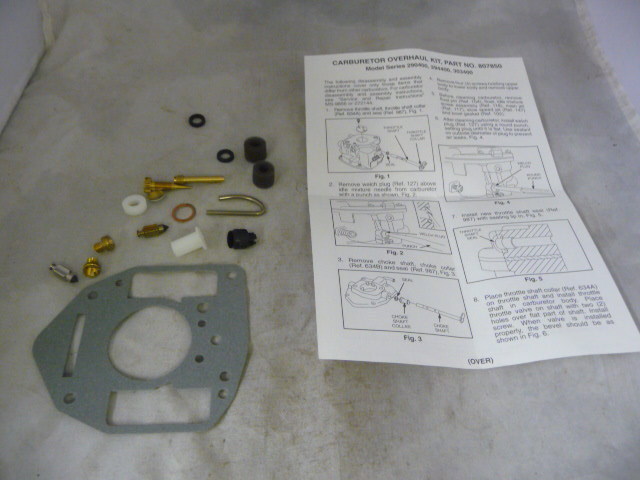 Briggs & Stratton Carburetor Overhaul Rebuild Repair Kit 809021 807850 ...