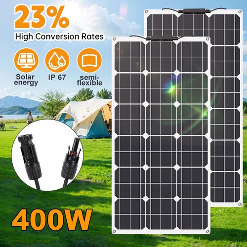 400W Watt 12V Portable Flexible Solar Panel RV Car Camping Off-Grid ...