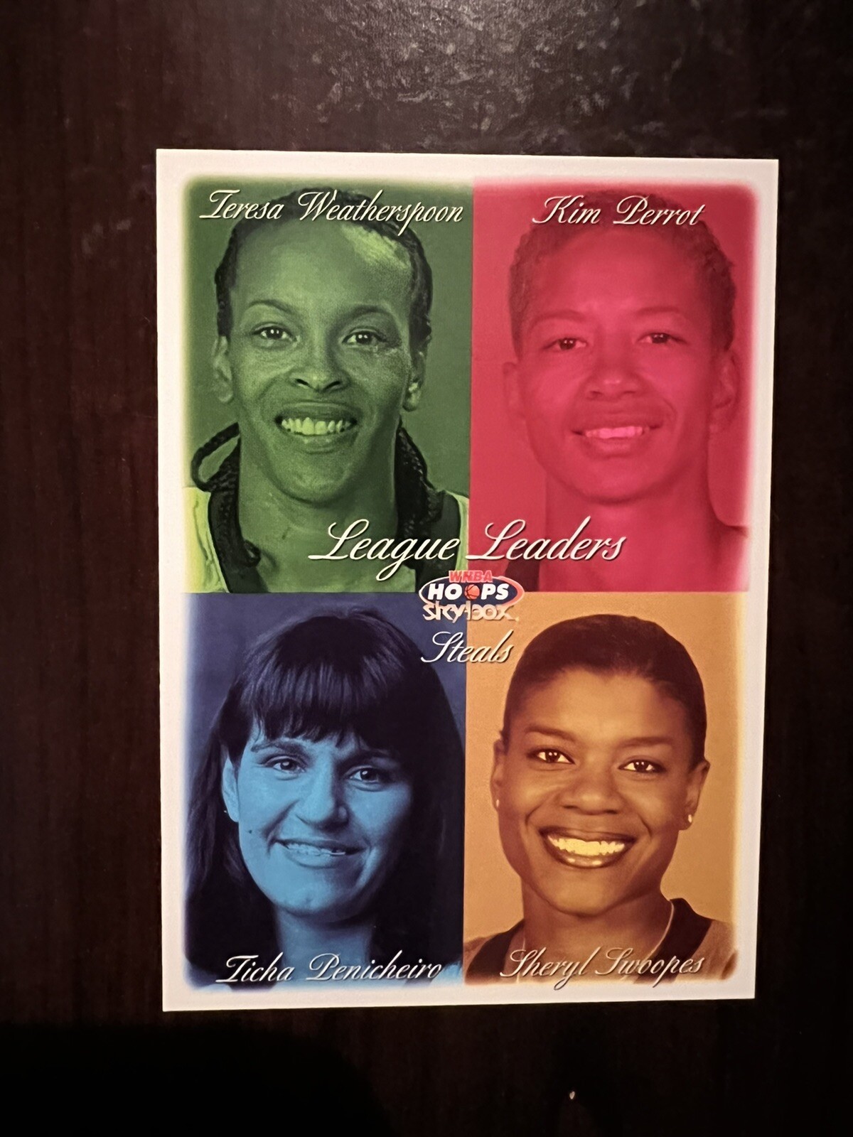 1999 WNBA Hoops Skybox - League Leaders #13 Ticha Penicheiro, Sheryl ...