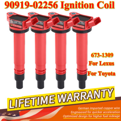 4 Set For Toyota Venza Direct Ignition Coil-Coil On Plug 90919-02250 ...