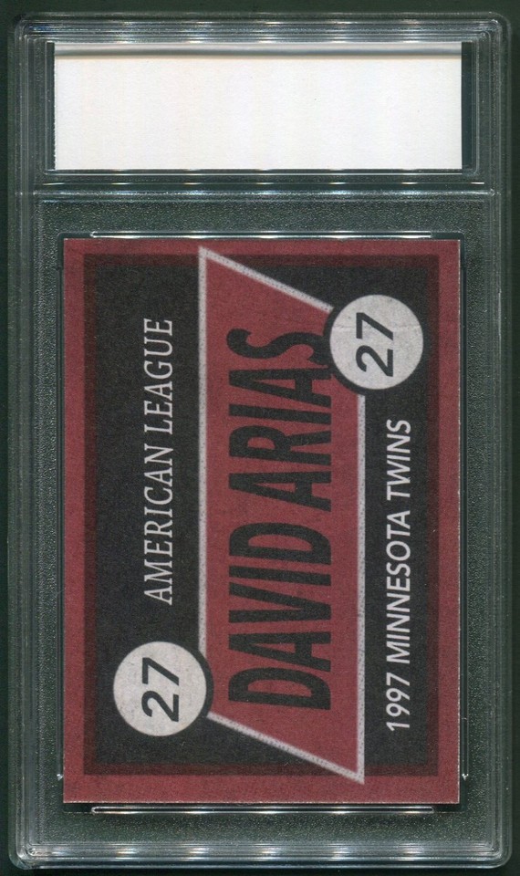 Custom 1997 David Arias Ortiz Minnesota Twins Rookie Year Baseball Card ...