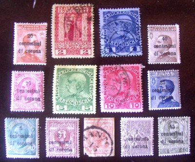 Austria Stamps - offices in Turkey, Crete, Italian Occ., Lombardy Lot ...