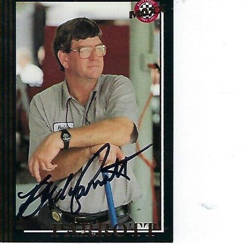 BUDDY PARROTT SIGNED 1992 MAXX RACING #167 - NASCAR | eBay