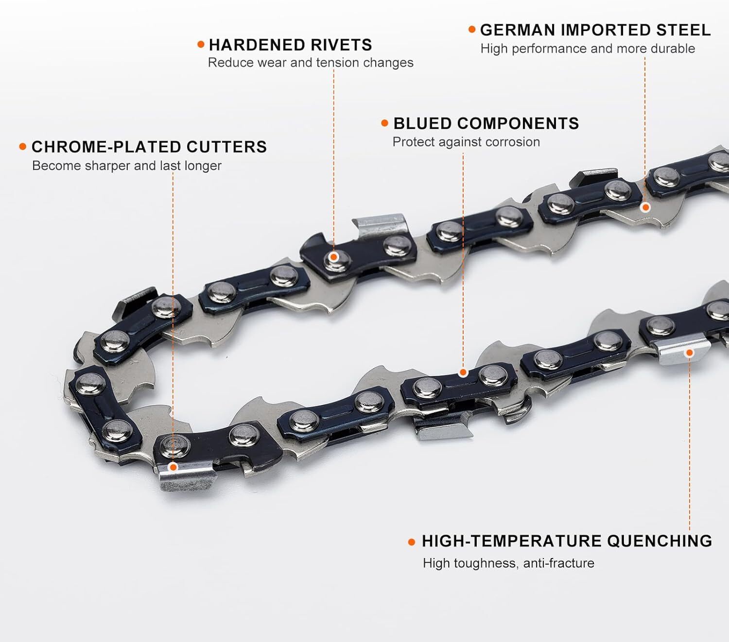 18" inch Chainsaw Saw Chain 3/8" LP .050" 62DL For Echo CS400 Kobalt 80 ...