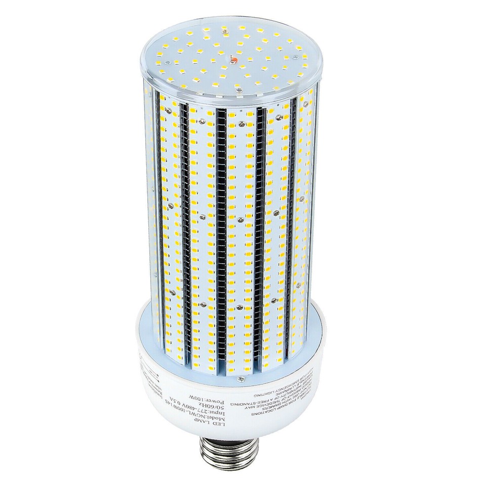 480V 100W E39 Mogul Base LED Bulbs Corn Cob Light Bulb 5000K Daylight ...
