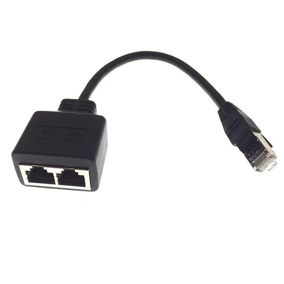🔥Ethernet Splitter RJ45 1 Male to 2 Female LAN Ethernet Cable Splitters ...