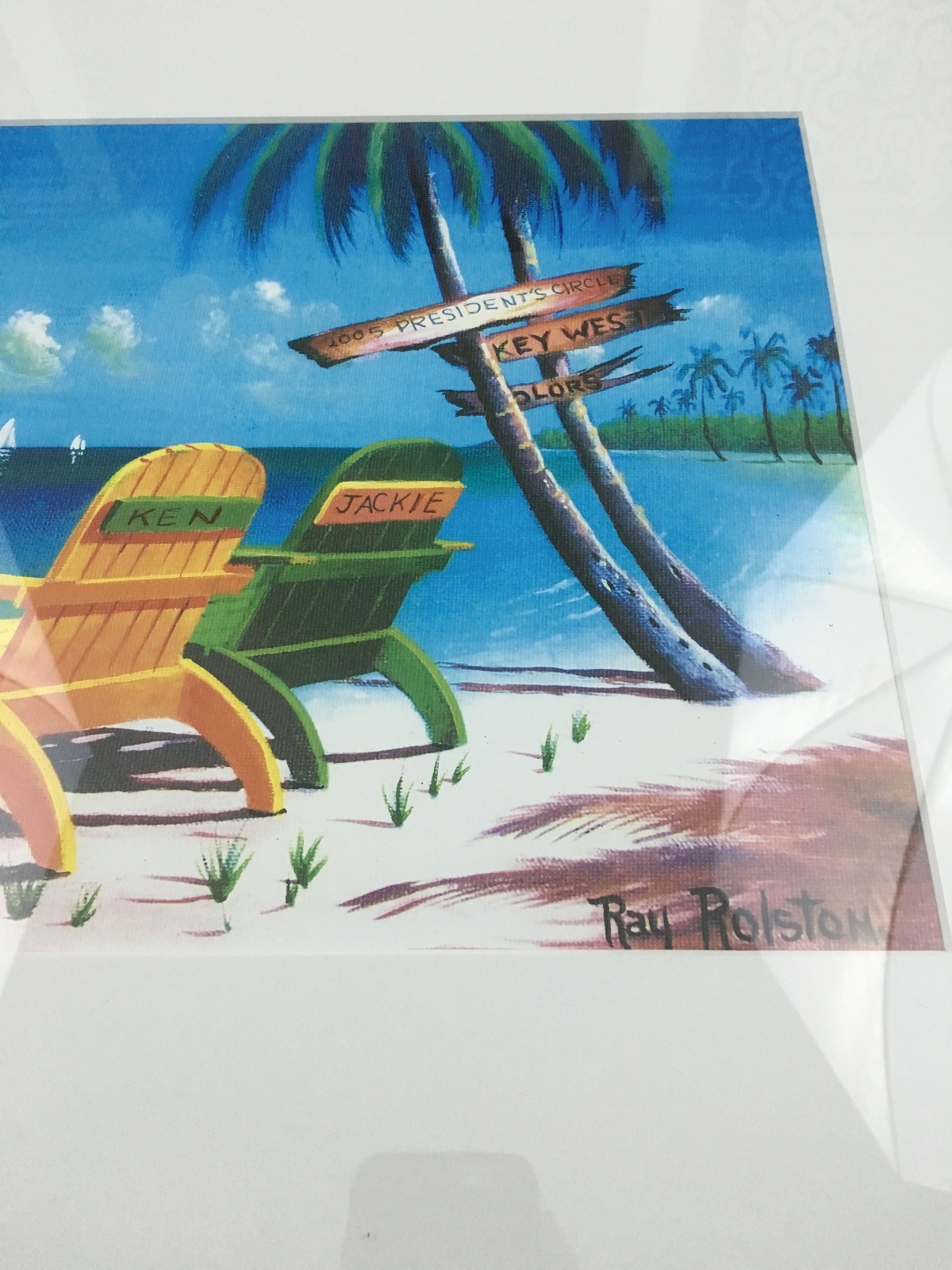 Ray Rolston 2005 President's Circle Key West Signed Framed Matted Dated ...
