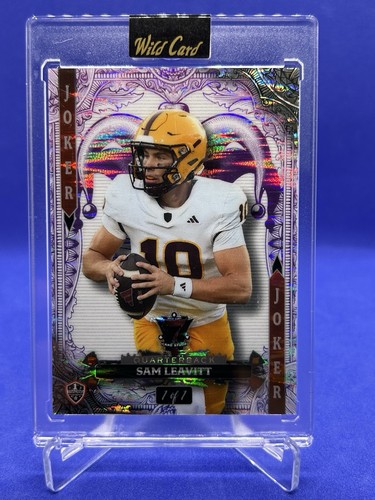 🔥Sam Leavitt 2024 Wild Card 1/1 Rare WHITE JOKER 1ST TRADING CARD🔥 ...