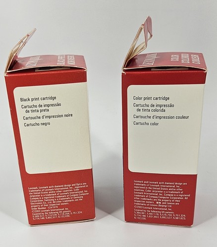 Lexmark Compaq 70 Black Ink 12A1970 and 20 Color Ink 15M0120 Cartridge ...