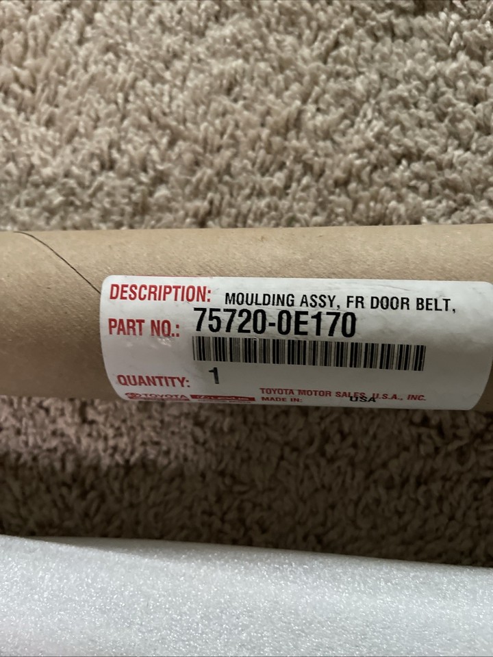 2022-2023 LEXUS RX350 FRONT LEFT DOOR BELT MOLDING NEW OEM 75720-0E170 ...