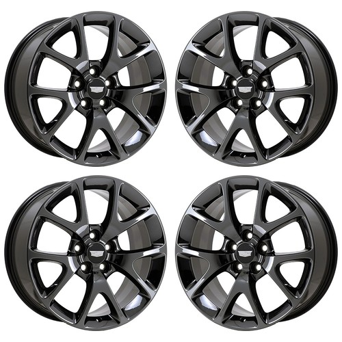 19" CADILLAC CT5 PVD BLACK CHROME WHEELS-C RIMS FACTORY OEM 4108C ...