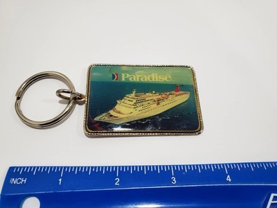 Vintage Metal Keychain Key Chain Paradise Cruise Liner Ship. Used ...
