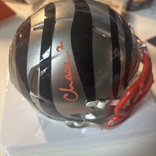 Ja'Marr Chase Cincinnati Bengals Fanatics Authentic Auto Riddell Mini ...