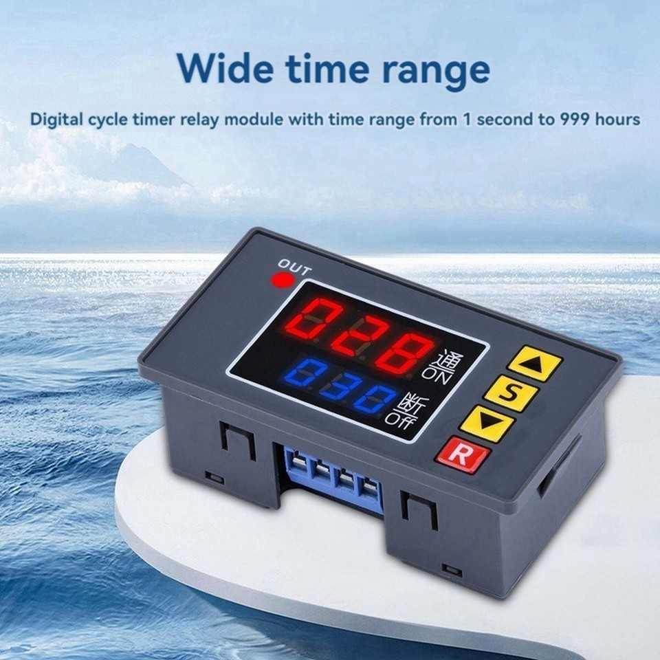 T3231 Programmable Time Controller DC 24V 480W Dual LED Display ...