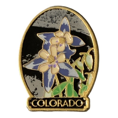 Vintage Colorado State Flower Colorado Blue Columbine Travel Souvenir ...