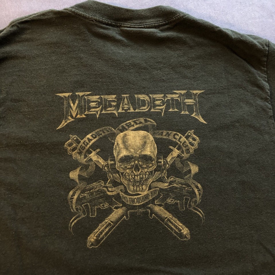 Vintage Rock And Death Megadeth Endgame Mexican Shirt Embroidered ...