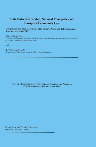European Monographs Series Set Ser.: State Entrepreneurship, National ...