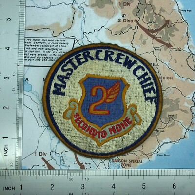 Patch , secon to none , usaf , master crew chief patch , s2 | eBay