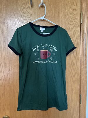 NWT LuLaRoe Size Medium Liv Multicolor “Snow Is Falling Hot Cocoa” New ...