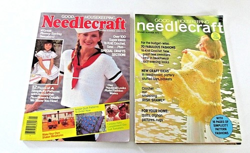 Vtg 1975 1980 Good Housekeeping Needlecraft Magazines Quilt Crochet ...