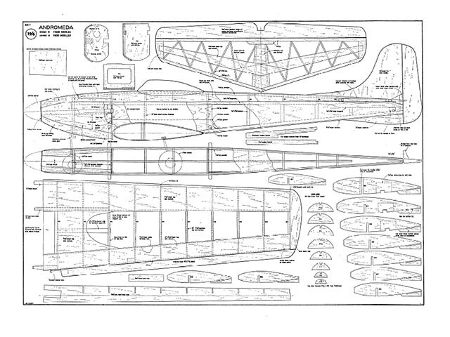 Andromeda Aerobatic Plane 70" WS Radio Control Airplane Printed Plans ...