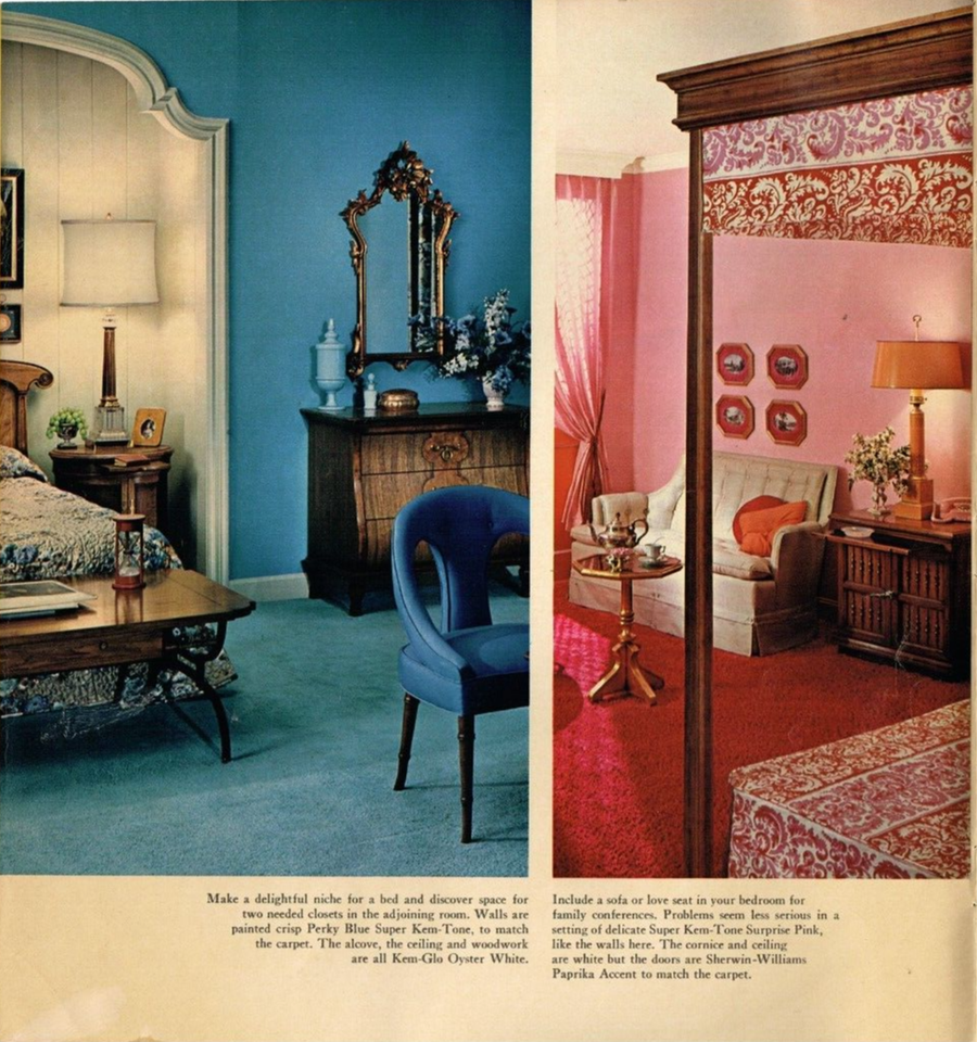 Fall 1967 MCM Mid Century Decorating Ideas Color Trends Sherwin William ...